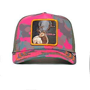 Goorin Bros. The Farm Kablamo Camo Collection Unisex Adjustable Trucker Cap, Pink (Elk Season Dreams), One Size