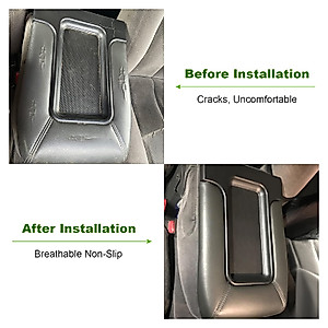 SCITOO Auto Dark Grey Center Console Lid Kit Replacement fit for 2001-2007 for GMC Sierra for Chevrolet Silverado