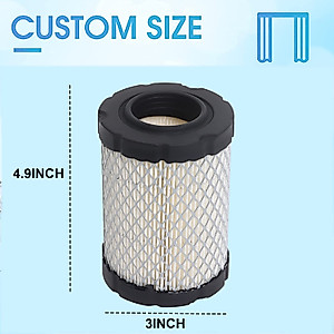 591334 Air Filter for Compatible with Briggs and Stratton with Pre Filter 796031 MIU1303 GY21435 MIU13963 94201 591334 796031(Pack of 6)