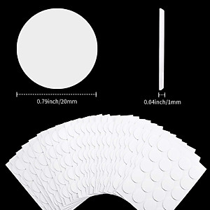 500 Pieces Candle Wick Stickers Wax Stickers Candle Wick Glue Heatproof Glue Adhere Steady in Hot Wax Double-Sided Stickers for Candle Making