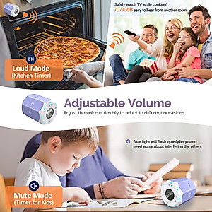 Pomodoro Timer, Kitchen Timer with 8 Time Presets, Digital Timer for Kids, Visual Magnetic Flip Cube Timer, Silent & Alarm, Timers for Classroom, Cooking, Working, Study, Meeting, Exercise, ADHD Kids