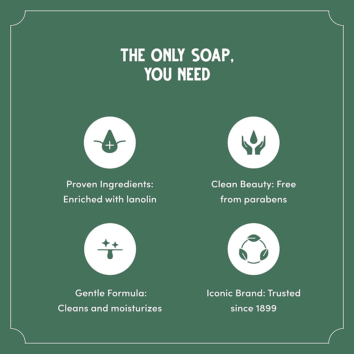 Bag Balm Moisturizing Bar Soap – Gentle Soap for Dry Skin with Lanolin – Hand & Body Cleansing Balm – Rosemary & Mint Scented Sensitive Skin Bar Soap – Natural Body Wash Bar – Made in The USA 3.9 oz