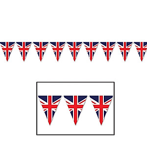 Britain United Kingdom Party Decorations 30 Piece Bundle Table Cover Banner Door Cover Photo Fun Signs Dangling whirls