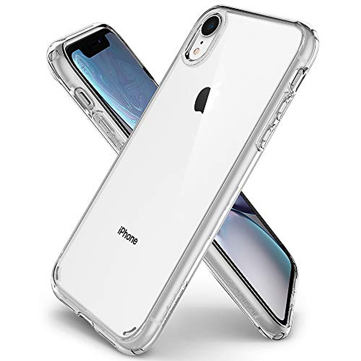 Spigen Ultra Hybrid [Anti-Yellowing PC Back] [Military Grade] Designed for iPhone XR Case, 6.1 inch Cover - Crystal Clear