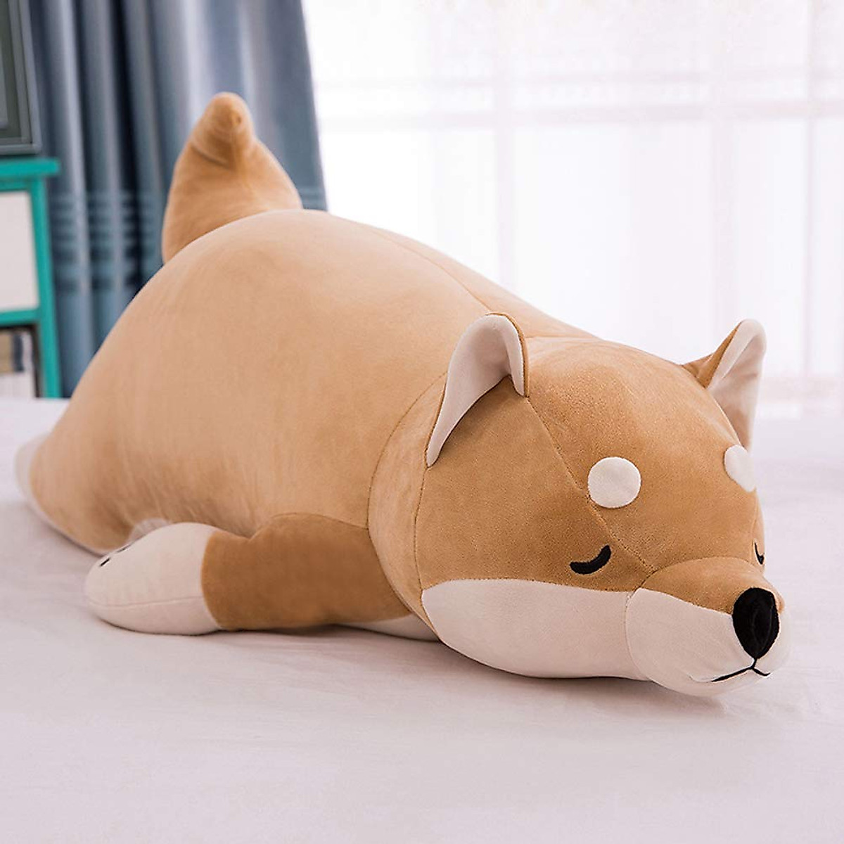 VSFNDB Stuffed Plush Shiba Inu Animal Toy 20 Inch Dog Corgi Akita Animal Stuffed Plushies Super Soft Cute Cuddly Pillow Cushion Stuff Dolls Gifts for Children Kids Boys Girls Room Decoration, 20Inches