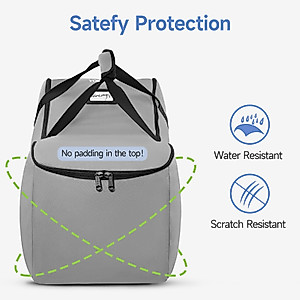 YOREPEK Infant Car Seat Travel Bag Compatible with UPPAbaby MESA V2 and Base,Fit for All Nuna Pipa Car Seat and Base, Padded Car Seat Bags for Air Travel, Carseat Cover for Airplane Travel, Grey