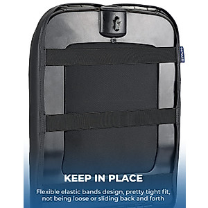 ISSYAUTO Center Console Cover Compatible with 2002-2012 Ram 1500 2500 3500 Jump Seat Console, Armrest lid Cover Leather Arm Rest Covering for Car, Well-Make Durable Middle Console Cover