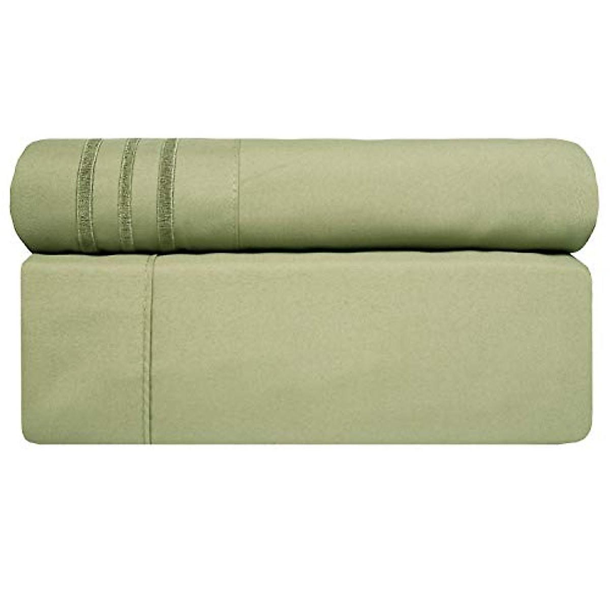 Full Size Sheet Sets - Breathable Luxury Sheets with Full Elastic & Secure Corner Straps Built In - 1800 Supreme Collection Extra Soft Deep Pocket Bedding Set, Sheet Set, Full, Sage