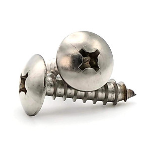 Phillips Truss Head Sheet Metal Screws 18-8 Stainless Steel - #12 x 3/4" Qty-100