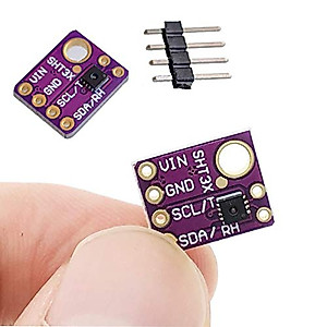 DAOKI 2.5V-5V SHT31 Temperature and Humidity Sensor Module Digital Output Temperature and Humidity Sensor Module IIC I2C Interface 3.3V GY-SHT31-D with Male and Female Dupont Cables for Arduino