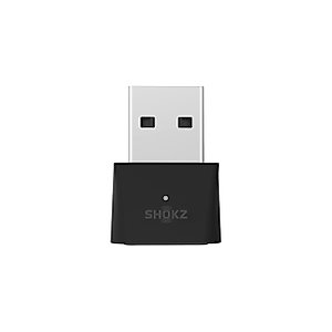SHOKZ Loop 100 USB-A Wireless Adapter for AfterShokz & SHOKZ OpenComm & OpenComm UC, Bluetooth Dongle Receiver Compatible with SHOKZ Bone Conduction Headsets