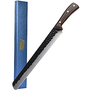 Grill Trade Carving Knife Set - 16-Inch Ultra-Sharp Chef Knife - Steak Knives for Precise Cutting - Ergonomic Carving Knife for Meat - Sharp Knife Meat Slicer for Home - Meat Cutting Knife - Set of 1