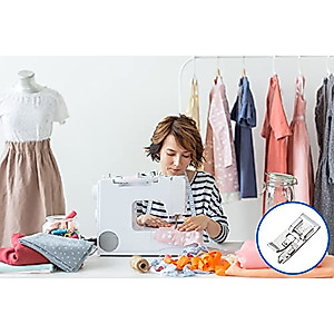 TISEKER Snap On Overcast Presser Foot (G) Fits for All Low Shank Snap-On Singer, Brother, Babylock,New Home, Janome, Kenmore, Euro-Pro, White, Juki, Simplicity, Elna Sewing Machines