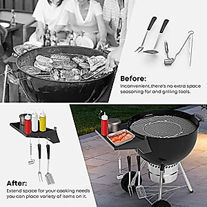 Stanbroil Grill Side Table for 22 Inch Weber Master-Touch & Original Kettle & Original Kettle Premium Charcoal Grills
