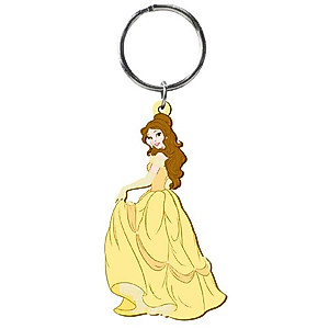 Disney Belle Soft Touch PVC Key Ring,Multi-colored,1"