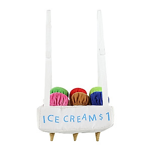 Dress Up America Ice Cream Vendor Costume for Kids - Product Comes Complete with: Shirt, Pants, Ice Cream Tray, Six Cones and Hat (Small)
