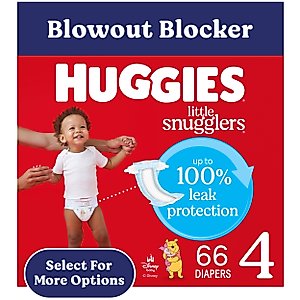 Huggies Little Snugglers Diapers, Size 4