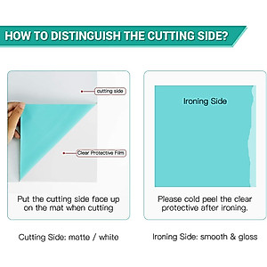 HTVRONT Heat Transfer Vinyl Bundle: 24 Pack 12"x12" Iron on Vinyl Sheets for T-Shirt, 21 Assorted Colors HTV Vinyl with 1 Teflon Sheet & Weeding Hooks