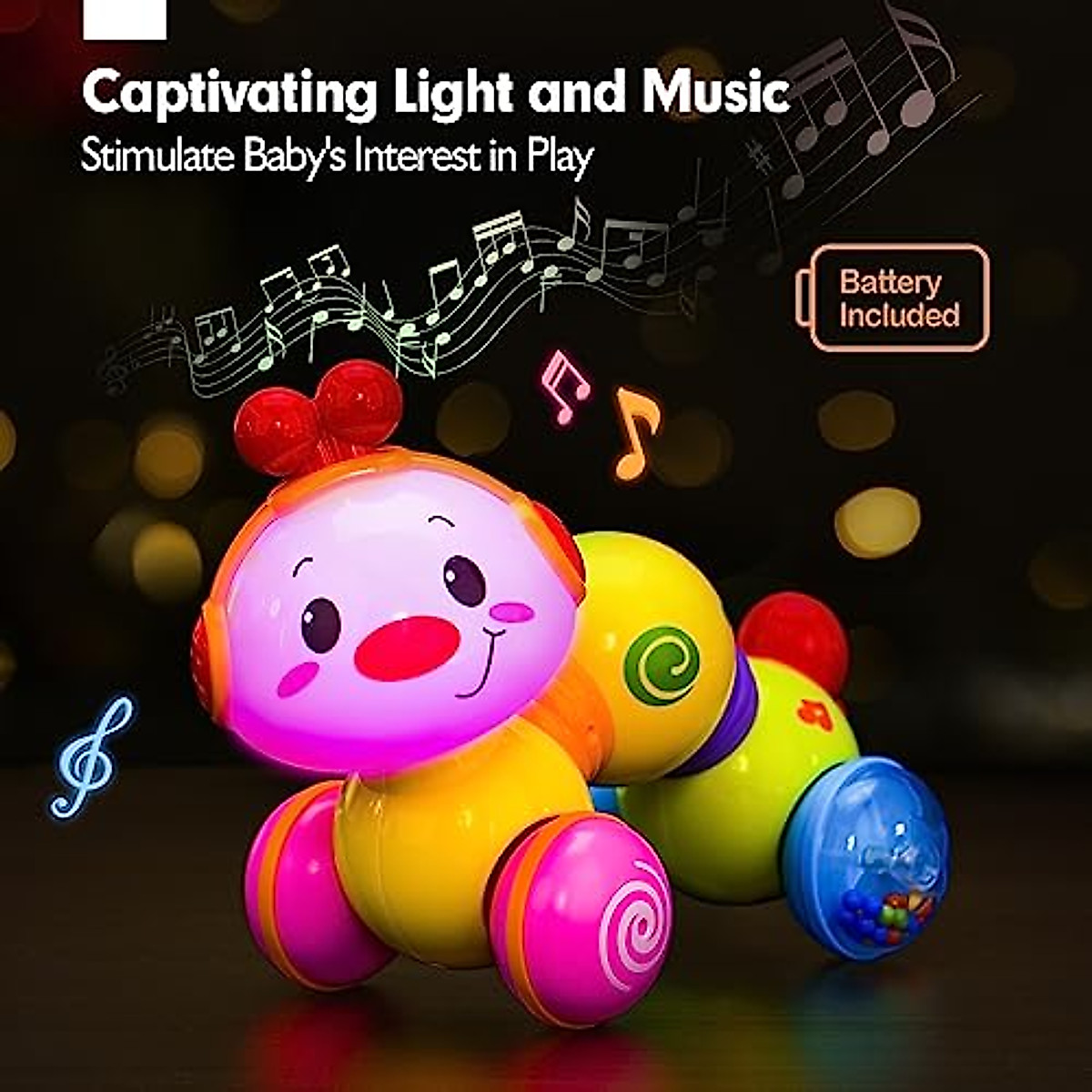 Baby Toys 6 to 12 Months - Musical, Sounds, Light up, Press & Go Baby Toys for 1 Year Old - Motor Skills Cause and Effect Toys for Babies 6-12 Months - 6 7 8 9 Month Old Baby & Toddler Toys Age 1-2