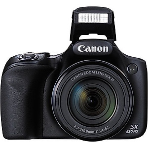 Canon Powershot SX530 HS Digital Camera Bundle Kit; Includes: Spare NB-6L Battery + 32GB SDHC Class 10 High Speed Memory Card + Camera Bag + Mini Tripod and Card Reader + More