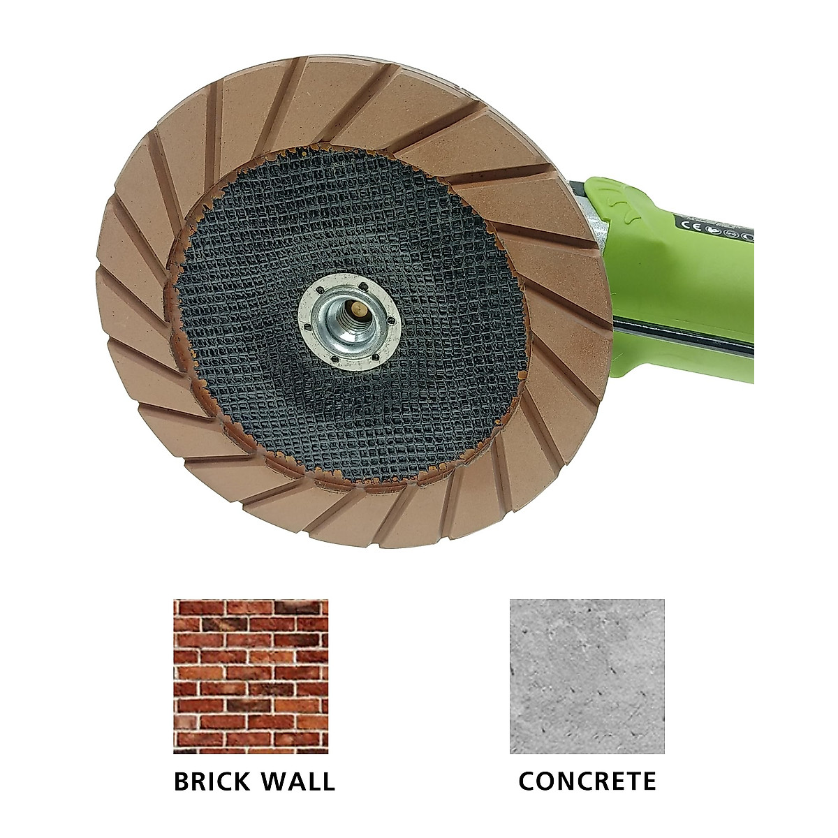 Concrete Grinding Cup Wheel 7" Ceramic Diamond Cup Wheel for Floor Grinding, Fits 5/8"-11 Arbor Angle Grinder, 200# Medium