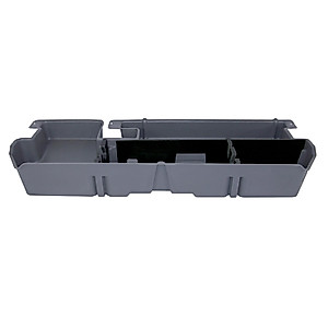 DU-HA Under Seat Storage Fits 07-21 Toyota Tundra Double Cab without Subwoofer, Dk Grey, Part #60052