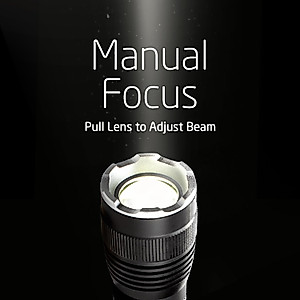 Eveready LED Tactical Flashlight, Durable Handheld Flashlight for Emergencies and Camping Gear, Water Resistant EDC Flashlight, Pack of 1