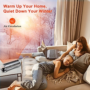 Criditpid GFK4 GFK4A GFK4B FK4 Replacement Fireplace Blower Fan Kit for Heatilator Majestic Temco Lennox Fireplaces, Rotom HB-RB74K, R7-RB74K