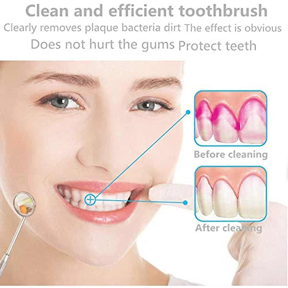 RIJBYWS 4PCS MINI Travel Toothbrushes, On Fhe Folding Toothbrushes [non-electric], Does Not Hurt The Gums,Suitable for Travel, Camping, School, Home (3.9 inches after folding)