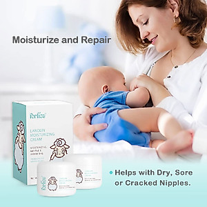 forlisa BABY Lanolin Nipple Cream Breastfeeding Organic Nipple Butter Balm with Winter Moisturizing,perfect for Dry Skin, used by Nursing & Pumping Moms, Baby(2 pack)