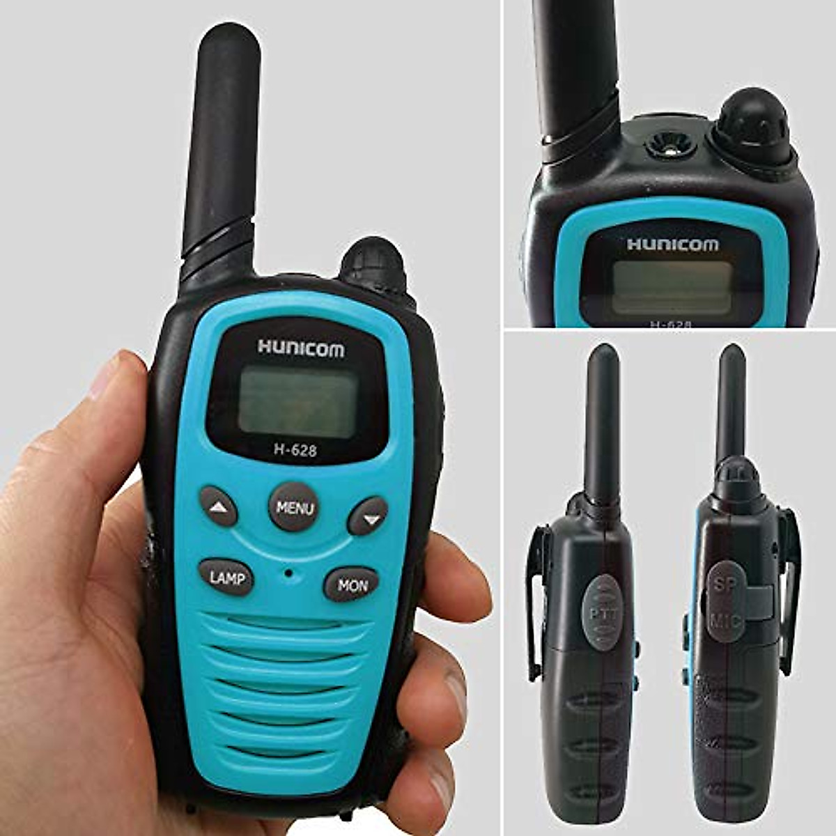 Rechargeable Walkie Talkies for Adults - Long Range FRS 2 Way Radios with VOX Flashlight 1200 mAh Battery