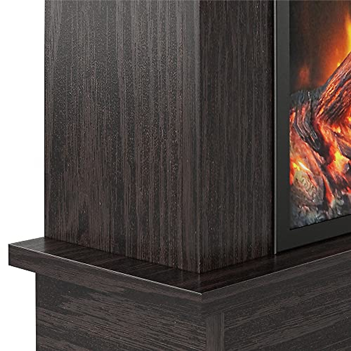 Ameriwood Home Ellsworth Fireplace with Mantel, Espresso