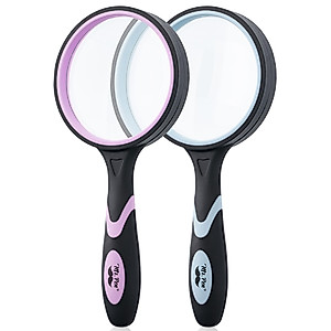 Mr. Pen- Magnifying Glass, 2 Pack, 10X Magnifier, 75mm Glass Lens, Magnifying Glass for Kids and Adults, Handheld Magnifying Glass, Magnifier for Reading, Magnifying Glasses for Close Work