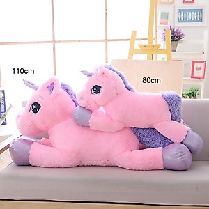 sofipal Giant Unicorn Stuffed Animal Toys,Large Pink Unicorns Plush Pillow Cushion for Birthday,Valentines,Bedroom 43"