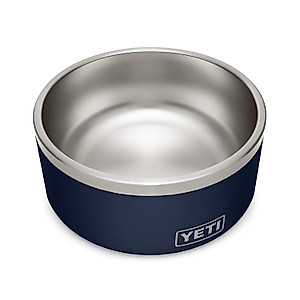 YETI Boomer 8, Stainless Steel, Non-Slip Dog Bowl, Holds 64 Ounces, Navy