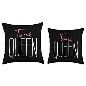 Taurus Queen / Classy Taurus Woman Birthday Astrology Throw Pillow