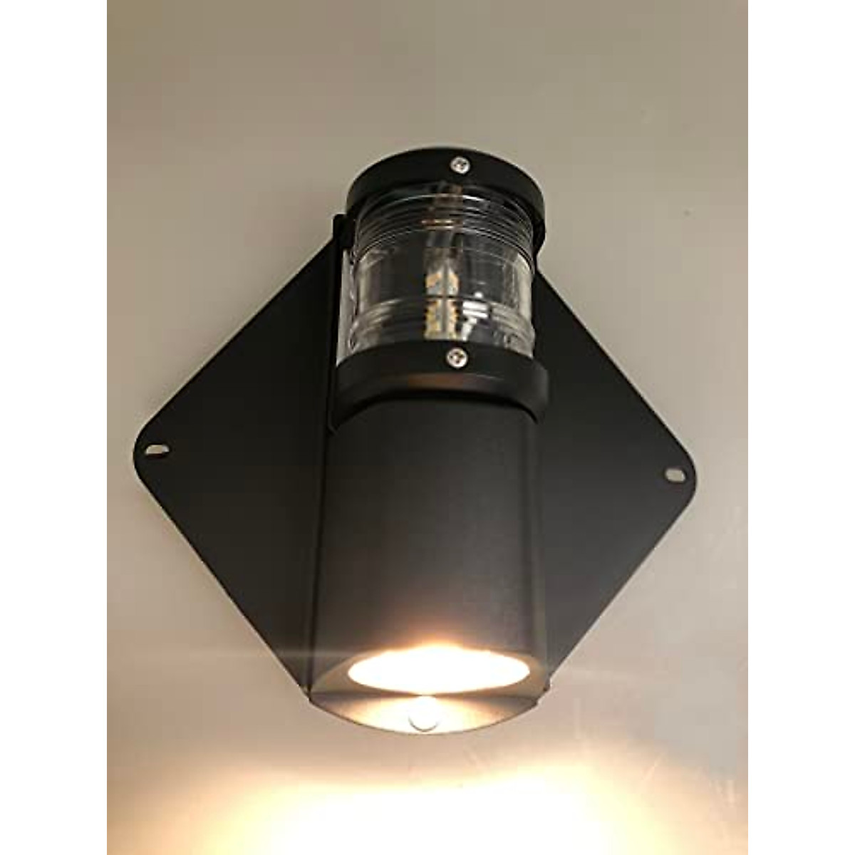 Pactrade Marine Waterproof LED Combo Masthead And Deck Light Vertical Mount For Sailboat Boats Up To 12M, G4 Type Bulb and LED Type