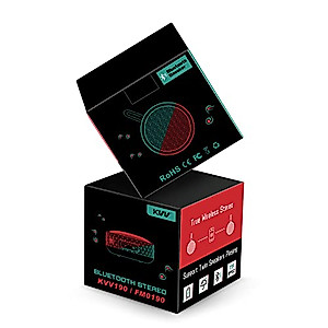 KVV Portable Bluetooth Speaker for Golf Push Cart, Durable & Portable Bluetooth Speaker Speaker for Golfing, Outdoor and Travel，IPX6 Waterproof, TWS & TF Card Function(Black)