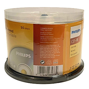 Philips 52X 700MB CD-R 50PK Spindle