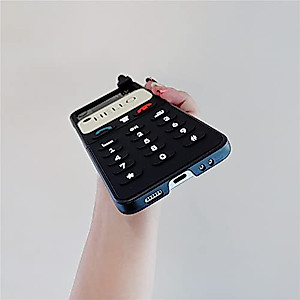 NiceKing Compatible with Samsung Galaxy Z Flip 3 5G 2021 Case Hard Plastic Frame Silicone Shockproof Cover for Samsung Z Flip 3 Black