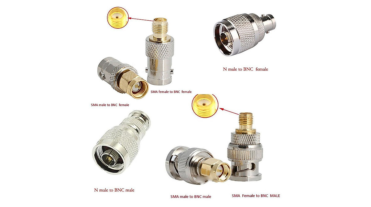 onelinkmore SMA Adapter Kit - 20 Coaxial Connectors