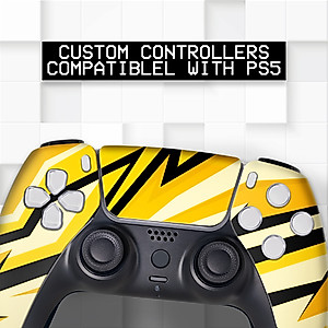 BABY CUDDLE BOX Sporty Custom PS-5 Controller Wireless compatible with Play-Station 5 Console by BCB Controllers | Proudly Customized in USA with Permanent HYDRO-DIP Printing (NOT JUST A SKIN)