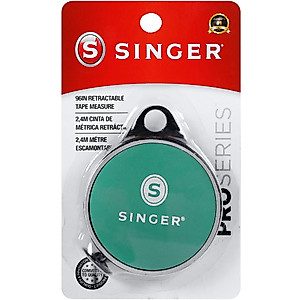 SINGER 50003 ProSeries Retractable Tape Measure, 96-Inch , Teal