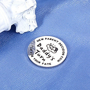 New Parents Gift for New Mom Dad Funny Decision Coin for First Time Mommy Daddy to Be Expecting Mother New Baby Birthday Present for Pregnancy Women Men Double-Sided Christmas Gifts