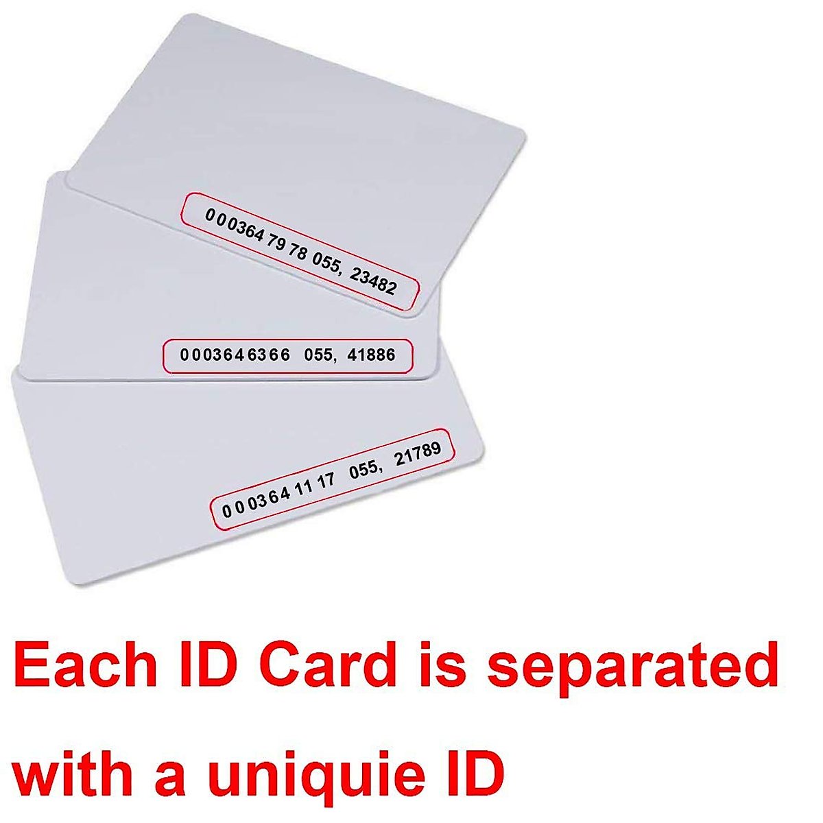 HWMATE Contactless 125Khz EM RFID Proximity ID Smart Entry Access Card for Access Control Time Attendance (100 Pack)