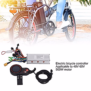 Alomejor Electric Bike Scooter Controller with Round Colorful Thumb Throttle LH100 LCD Panel for 500W Motors 48V 60V