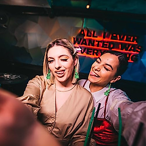 RUIYUE Funny Earrings Halloween Earrings,Christmas Nightmare,Ladies and Girls Earrings Green Jewelry Stud Earrings Green Ghost Earrings