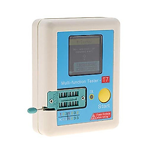 LCR-T7 Transistor Tester, LCR Multifunction Full Color Graphic Display TFT Transistor Meter for Measuring Triodes Diodes Resistors Capacitors Inductors Thyristors