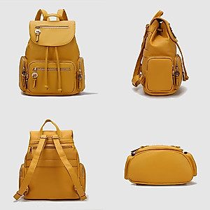 MKF Collection Women Backpack, Vegan Leather Top-Handle Handbag Ladies Daypack Bookbag by Mia k