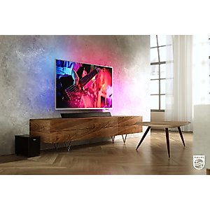 PHILIPS B5305 2.1 Soundbar Speaker with Wireless Subwoofer, Remote Control, Bluetooth Streaming and HDMI ARC (TAB5305) (Renewed)